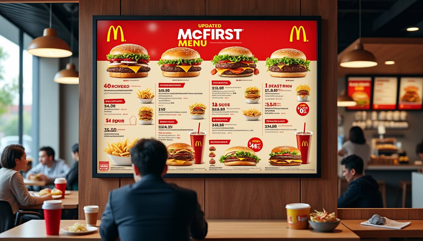 Menu McFirst 2025 : prix à jour et astuces pour économiser
